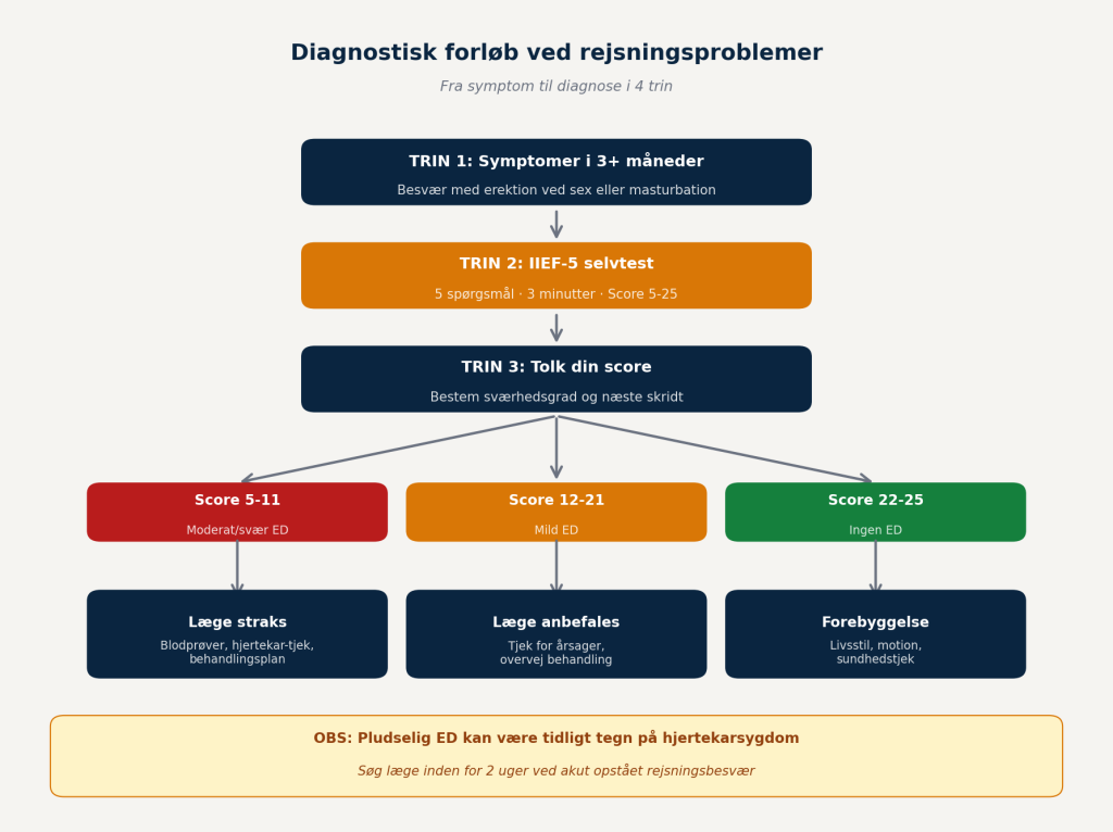 ED-test: Sådan tester du for rejsningsproblemer (IIEF-5)